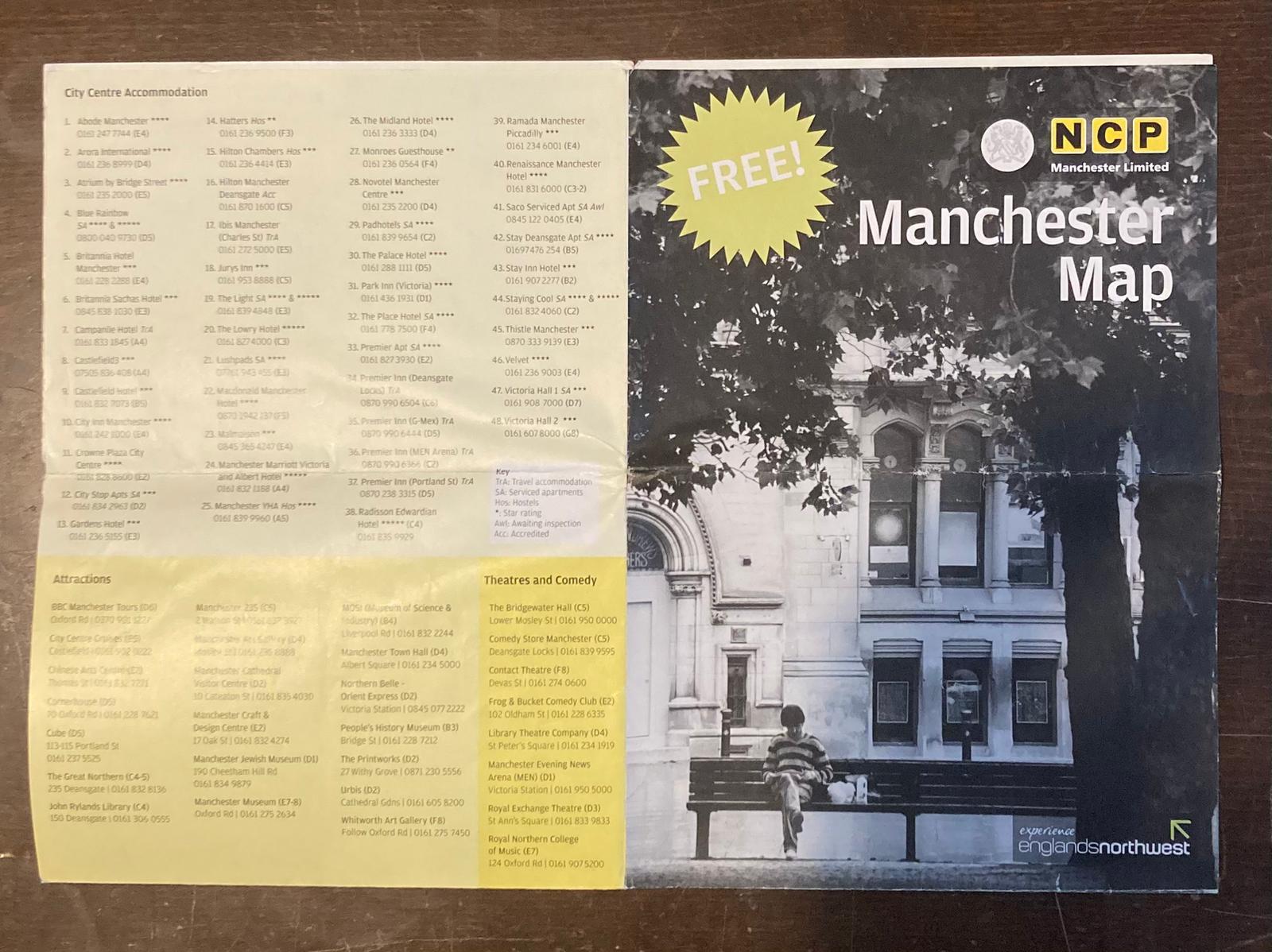 Manchester Map by NCP Manchester Limited - Sahaf - EDAM