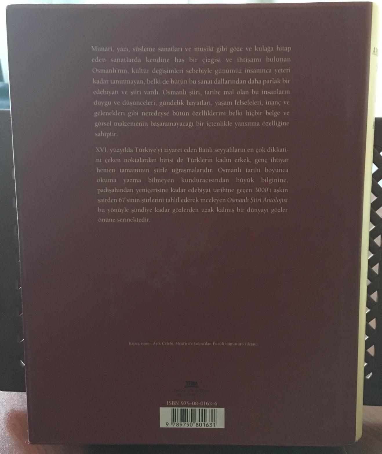 Osmanlı Şiiri Antolojisi - Sahaf - EDAM